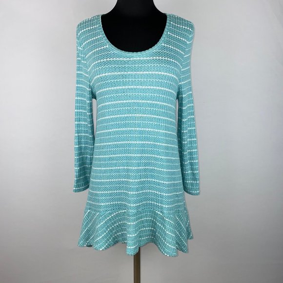 Absolutely Famous | Tops | Absolutely Famous S Striped Waffle Knit Top ...